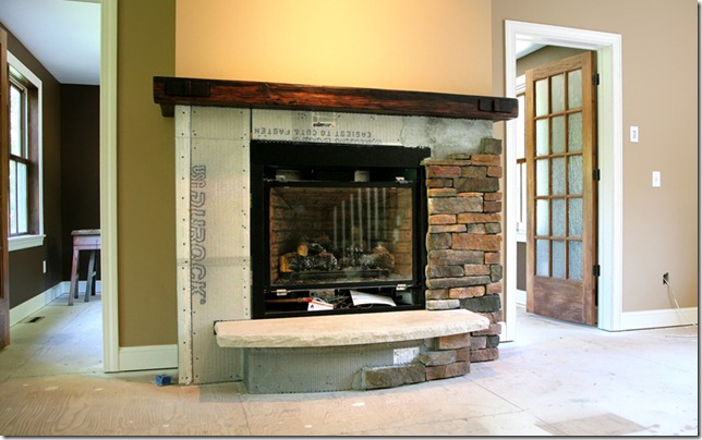 The "L" Shaped House: Fireplace…The weekend report